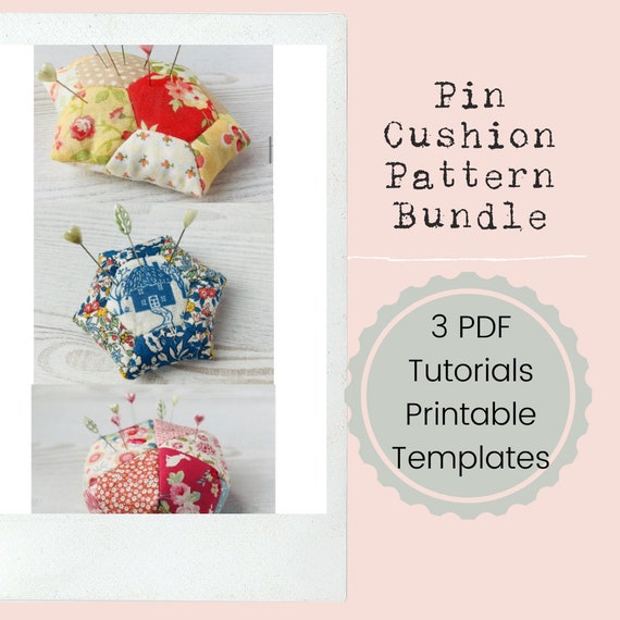 PDF Pin Cushion Sewing Pattern Bundle | Etsy UK