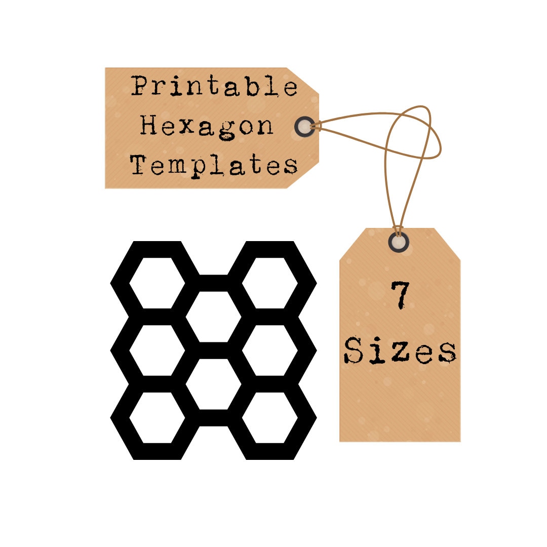 Printable Hexagon Template Free