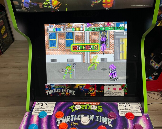 Turtles in Time Arcade1up 4 Player to 2player Conversion Panel Jpanel ...
