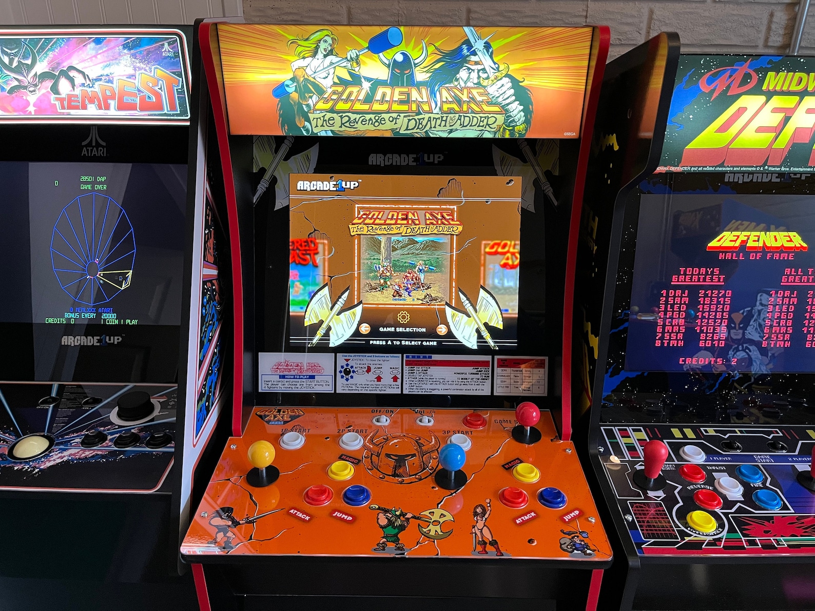 Golden Axe Arcade1up 4 Player to 2player Conversion Panel Only - Etsy