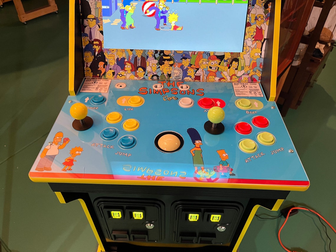 Simpsons Arcade1up 4 Player to 2player Conversion Panel Only - Etsy