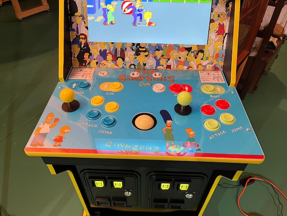 Simpsons Arcade1up 4 Player to 2player Conversion Panel Only Simpsons Arcade1up 4 Player to 2player Conversion Panel Only