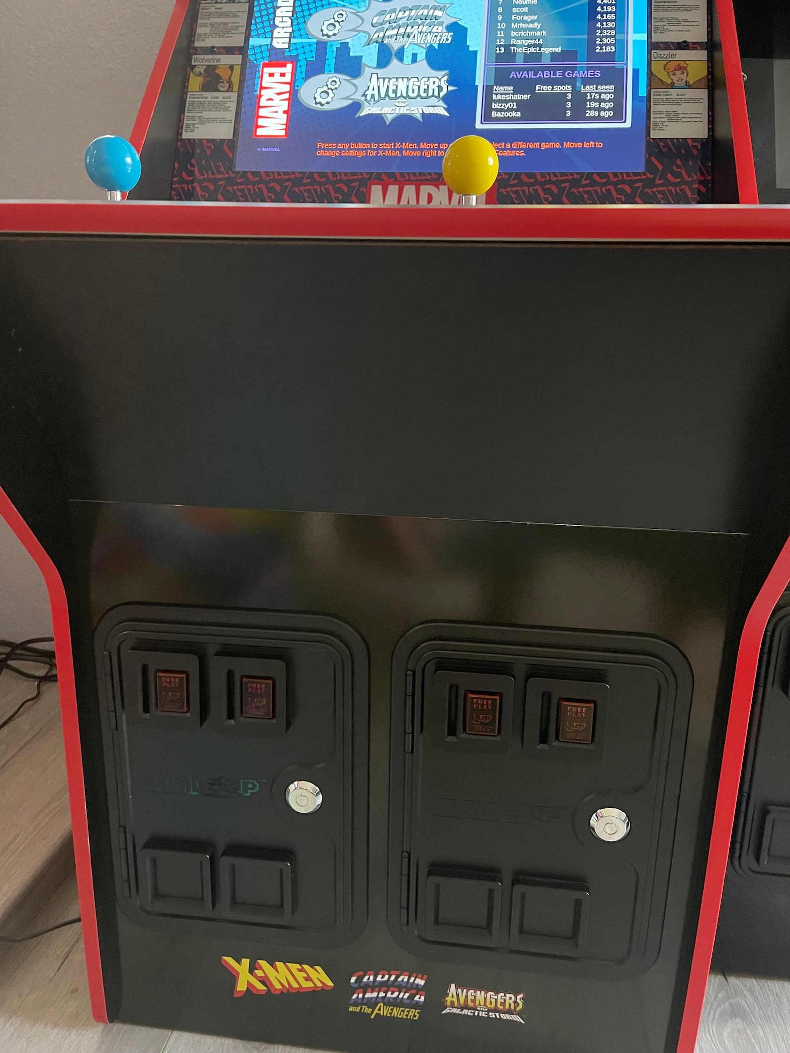 X-men Arcade1up 4 Player to 2player Conversion Panel - Etsy