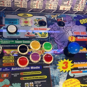 Street Fighter Alpha 2 CPO (control Panel Overlay) Print Translated to ...