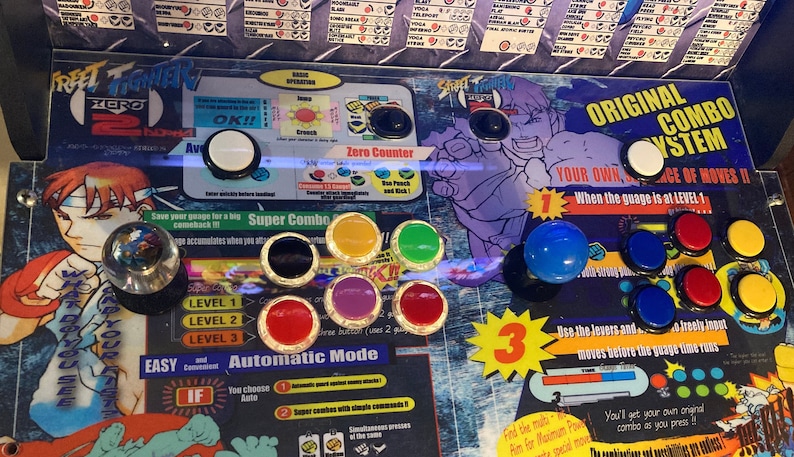 Street Fighter Alpha 2 CPO control Panel Overlay Print - Etsy