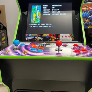 Turtles in Time Arcade1up 4 Player to 2player Conversion Panel + Jpanel ...