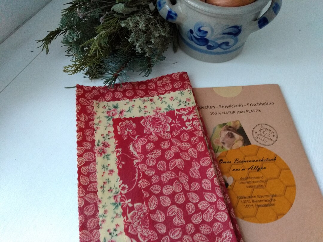 Beeswax Cloths, Beeswax Cloth Handmade in the Allgäu, a Gift for Mother ...