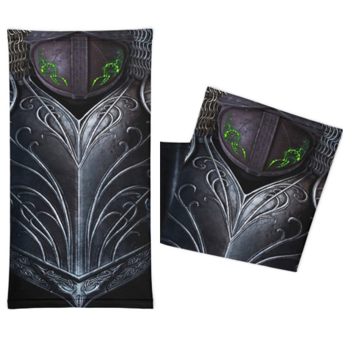 Dark Elf Face Mask Chainmail Armor Neck Gaiter Washable and - Etsy