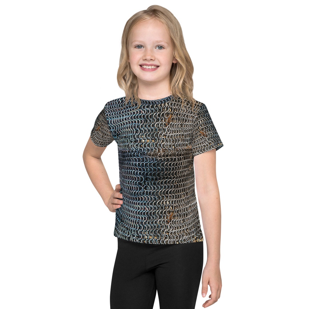 Knight Chainmail Armor 3D Realistic Kids Crew Neck T-shirt - Etsy