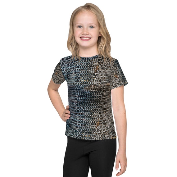 Knight Chainmail Armor 3D Realistic Kids Crew Neck T-shirt - Etsy