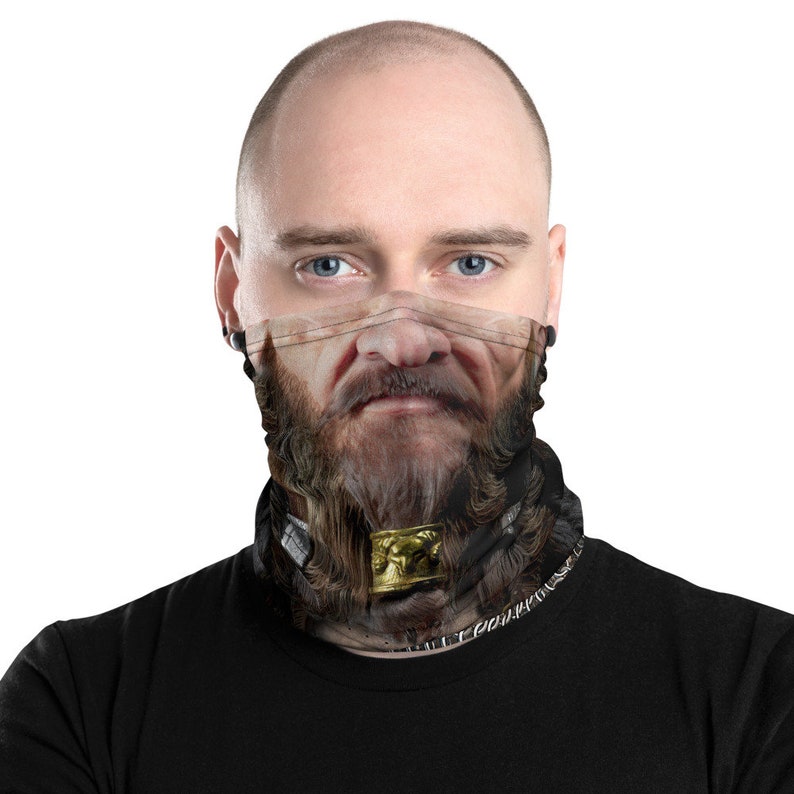 Viking Beard Face Mask Realistic Viking Beard Neck Gaiter - Etsy