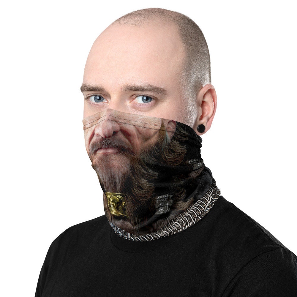 Viking Beard Face Mask Realistic Viking Beard Neck Gaiter | Etsy