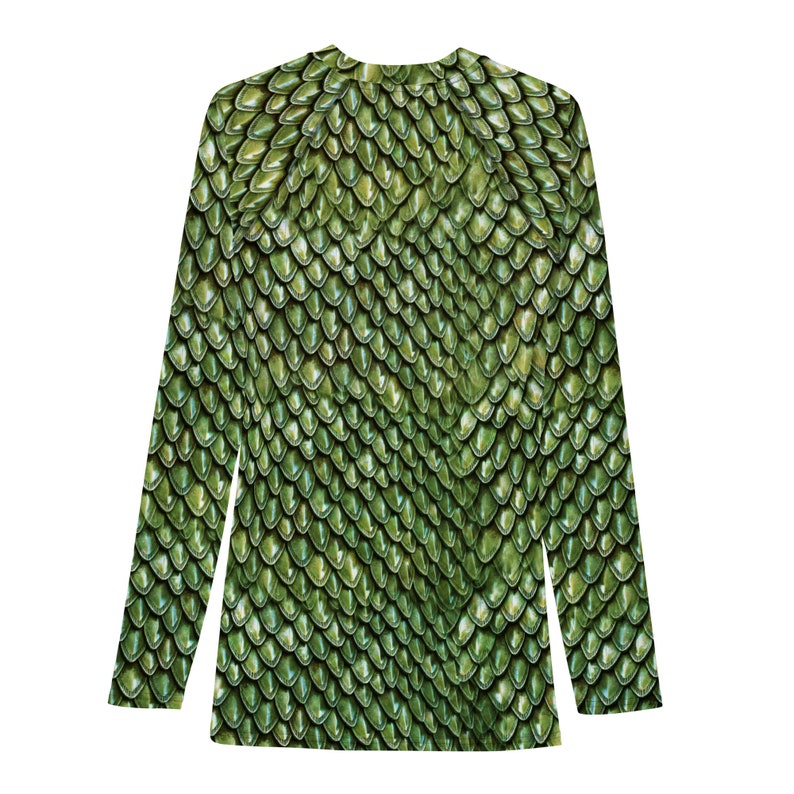 Green Dragon Scale Mail 3D Realistic Armor Cloth Print - Etsy