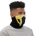 Ninja Face Mask Yellow Design Video Game Neck Gaiter - Etsy