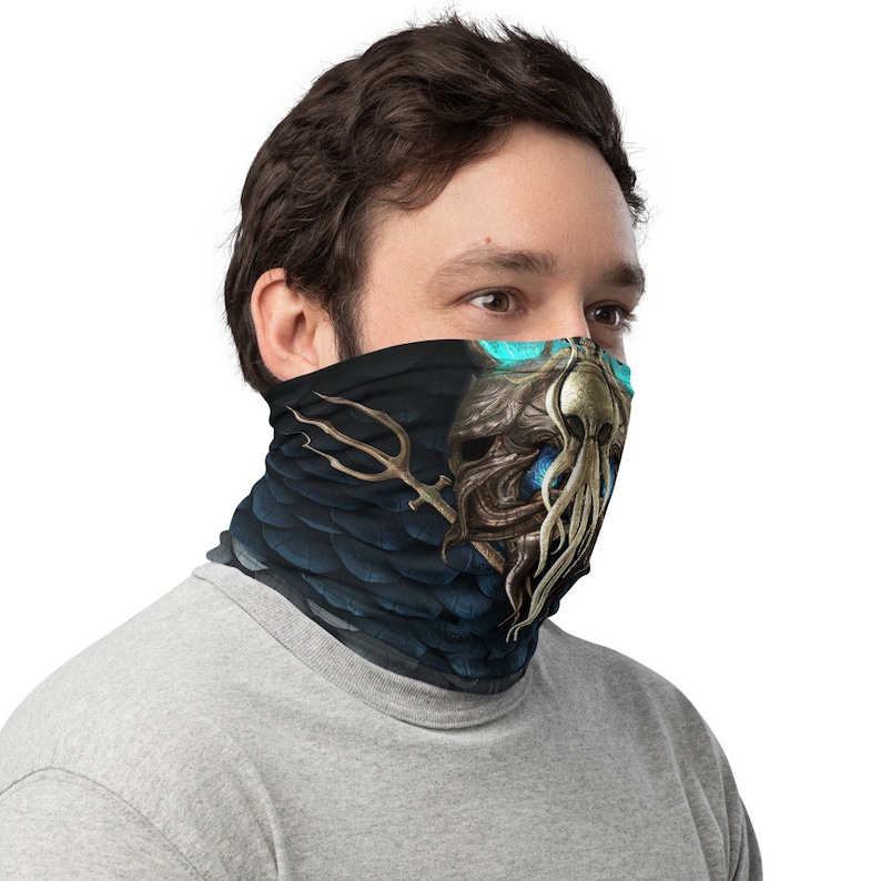 Cthulhu Face Mask Steampunk Face Mask Octopus Neck Gaiter | Etsy