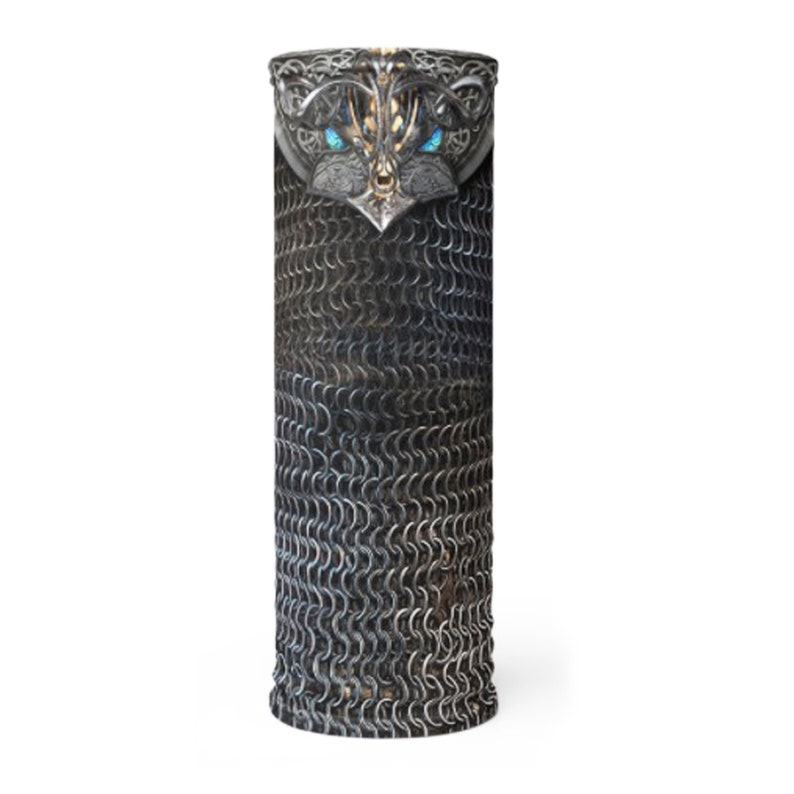 Viking Warrior Face Mask, Chainmail Armor Neck Gaiter, Washable and ...