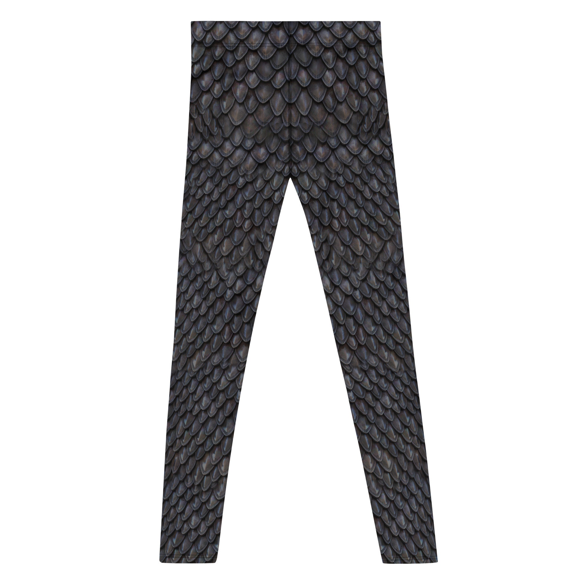 Black Dragon Scale Goblin Armor Cloth Print Men's Leggings - Etsy