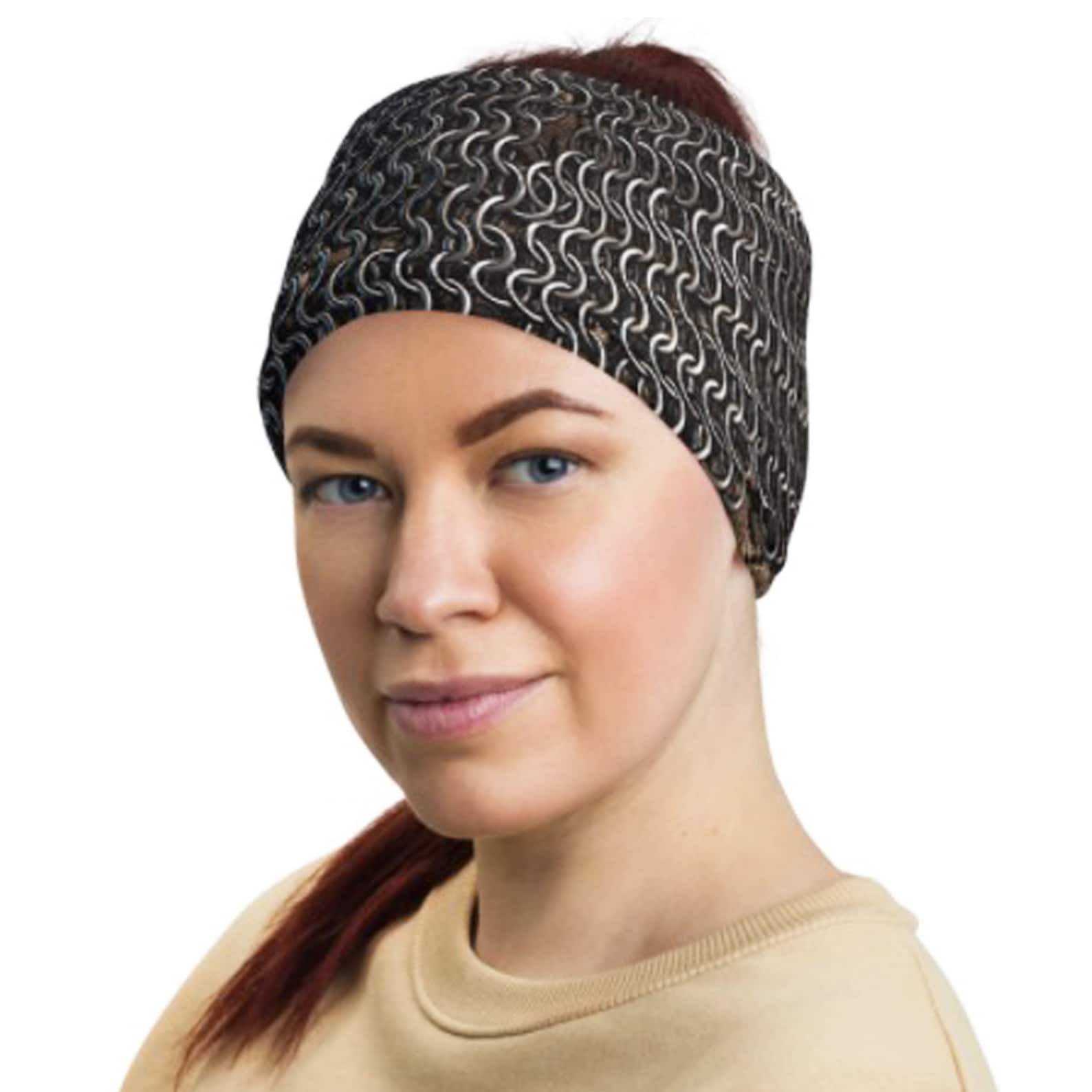 Black Knight Armor Face Mask & Chainmail Realistic Design Neck - Etsy