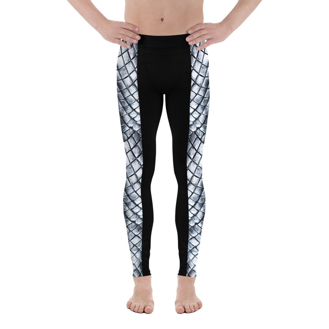 Scalemail Armor Cloth Print Men's Leggings - Etsy