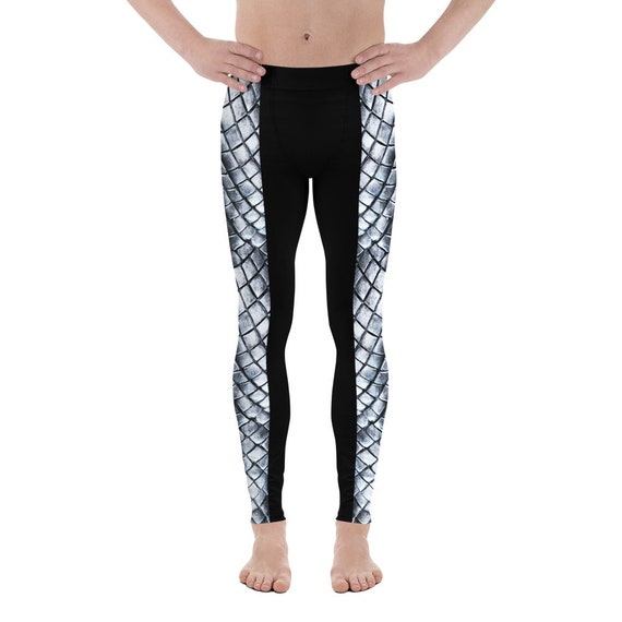 Scalemail Armor Cloth Print Men's Leggings | Etsy