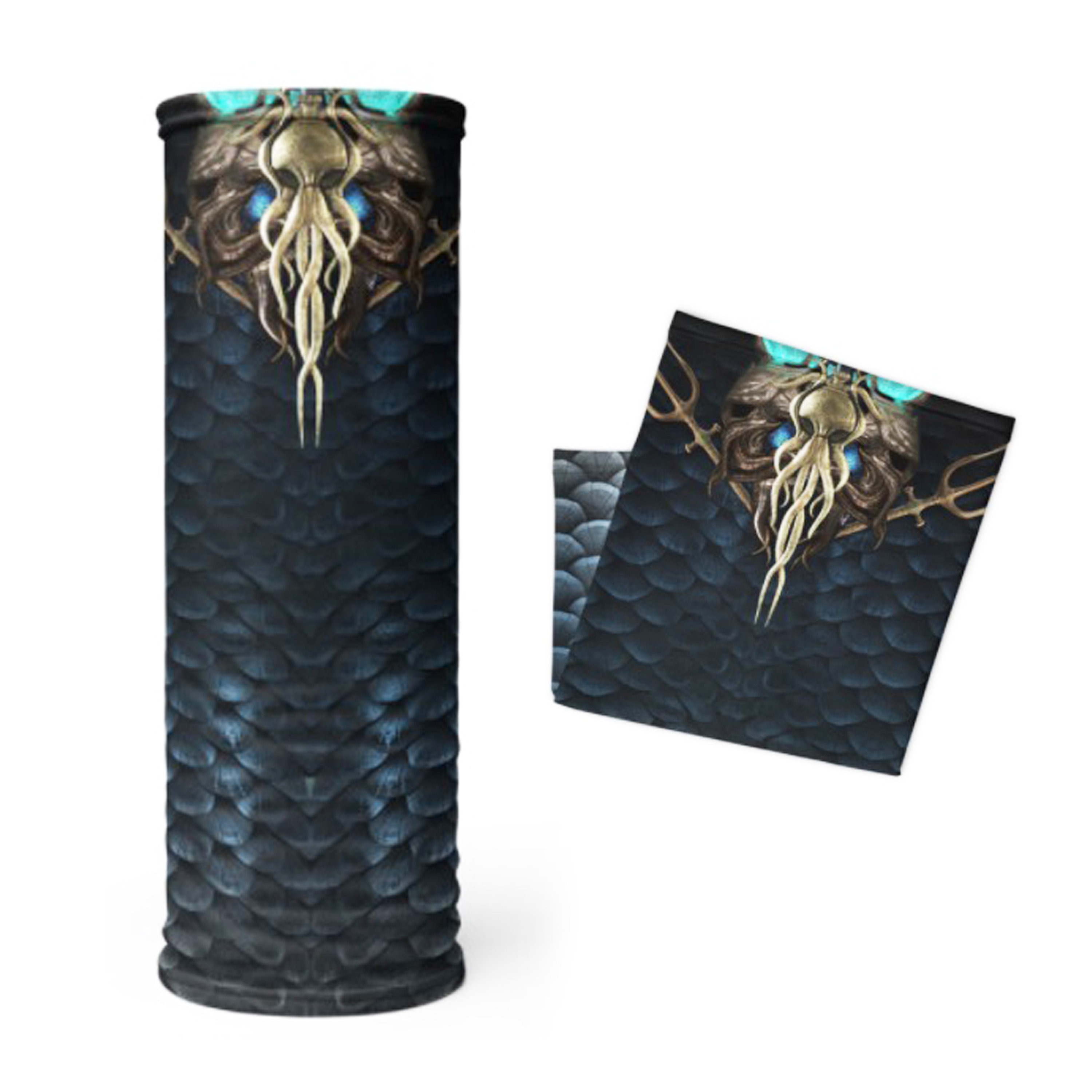 Cthulhu Face Mask Steampunk Face Mask Octopus Neck Gaiter | Etsy