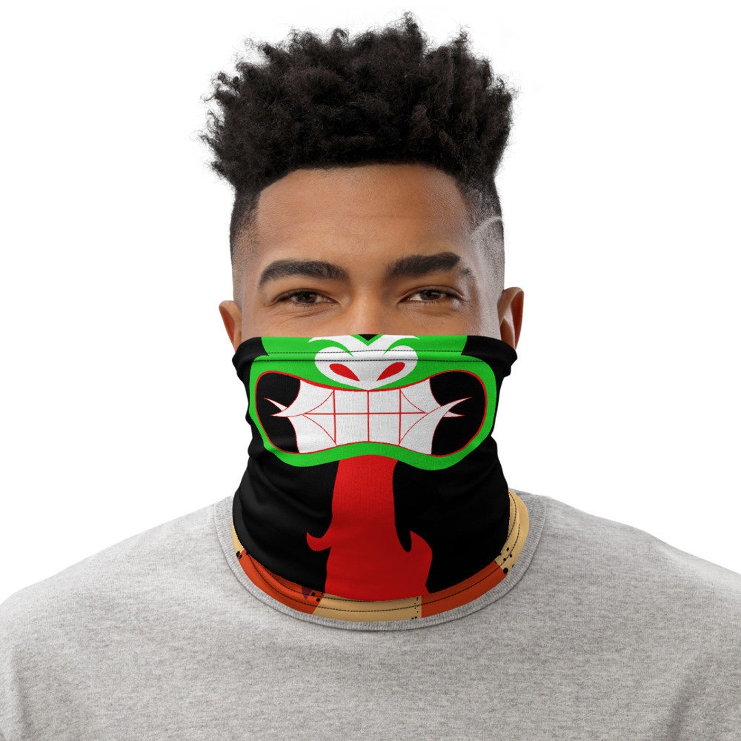 Evil Sorcerer | Cosplay Demon Flames Mask Parody | Neck Gaiter ...