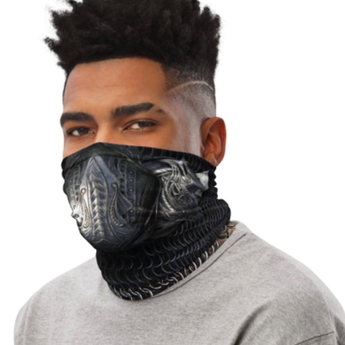 Shadow Knight Armor Face Mask & Chainmail Realistic Design - Etsy