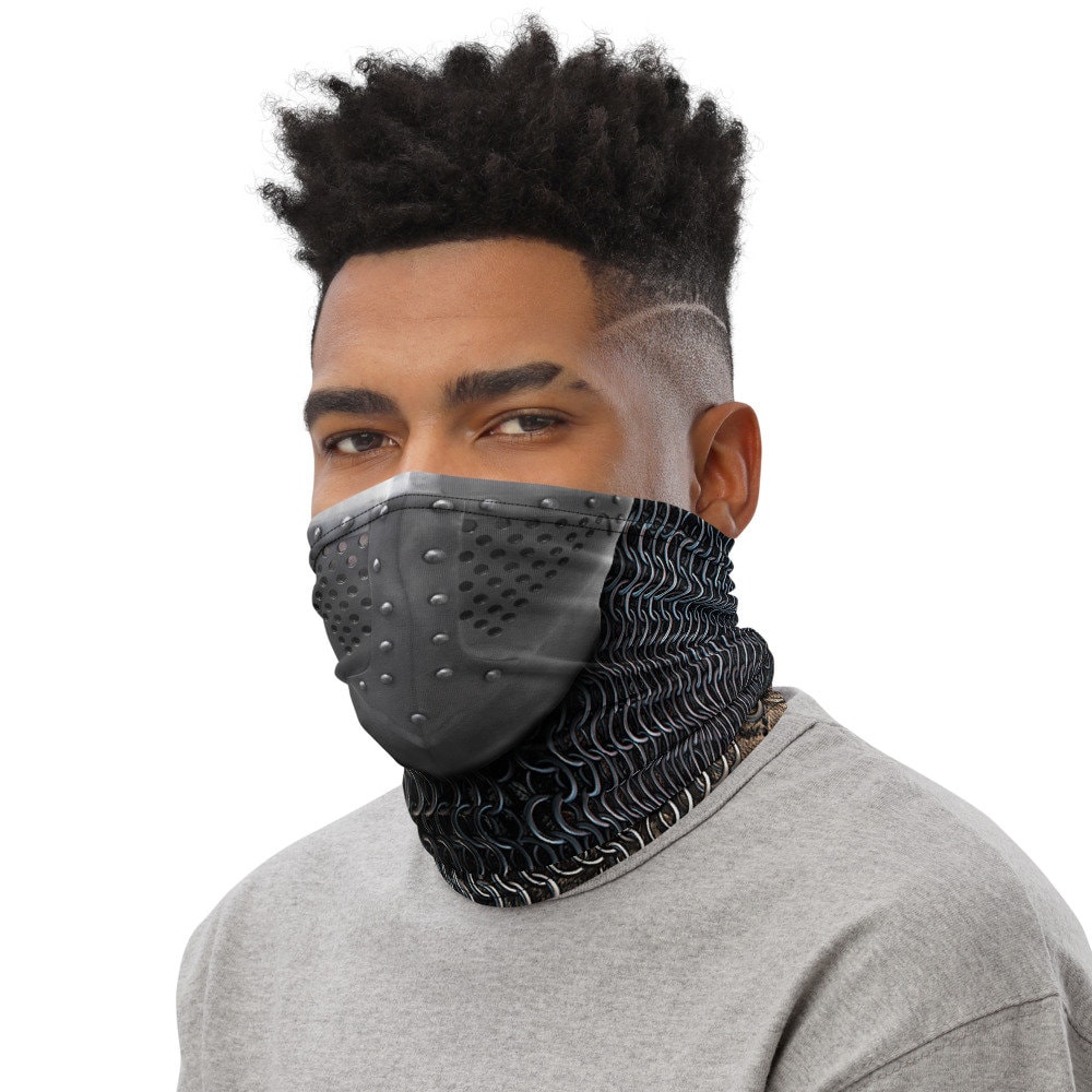 Knight's Armor & Chainmail Realistic Design Neck Gaiter - Etsy