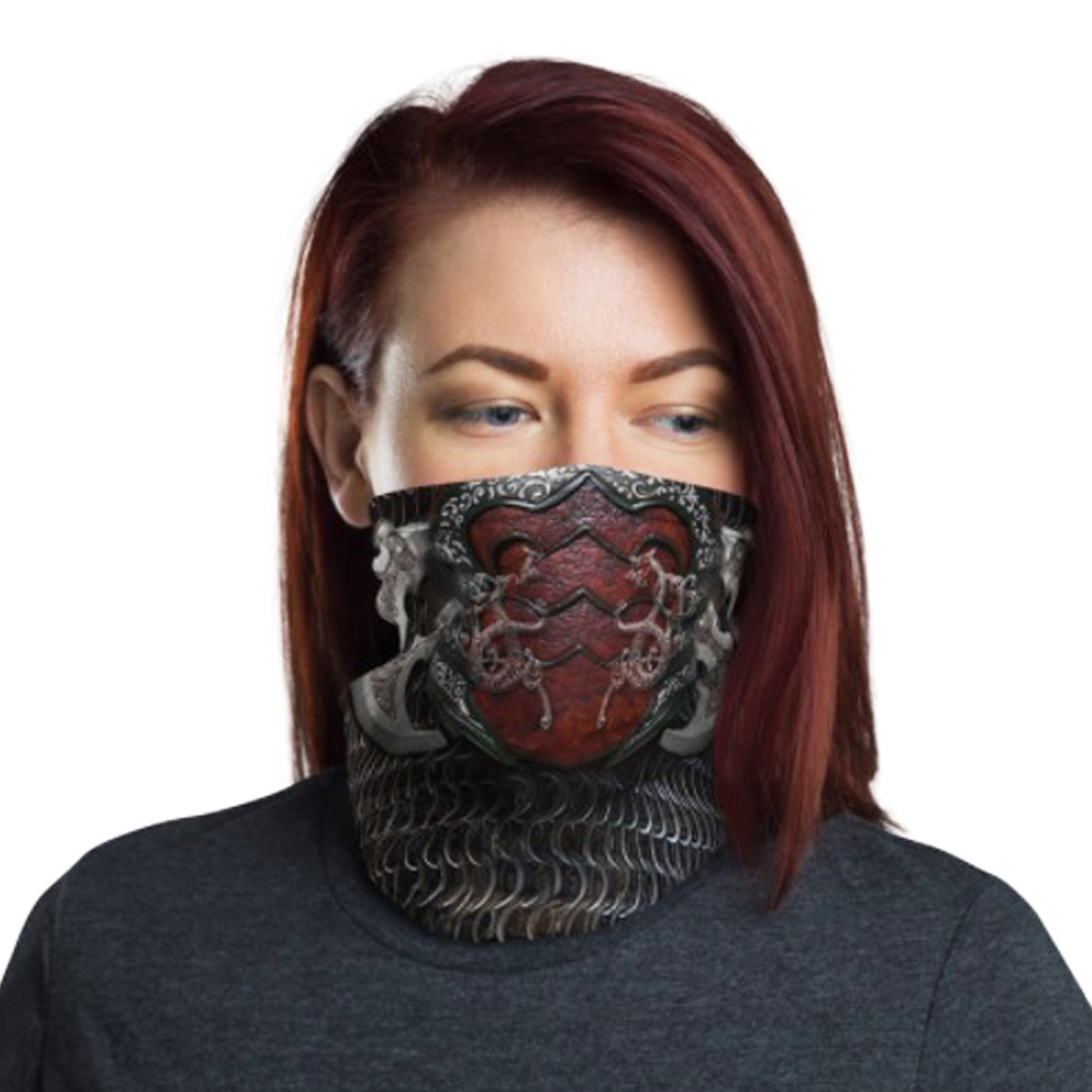 Viking Armor Face Mask Chainmail Face Mask Neck Gaiter | Etsy