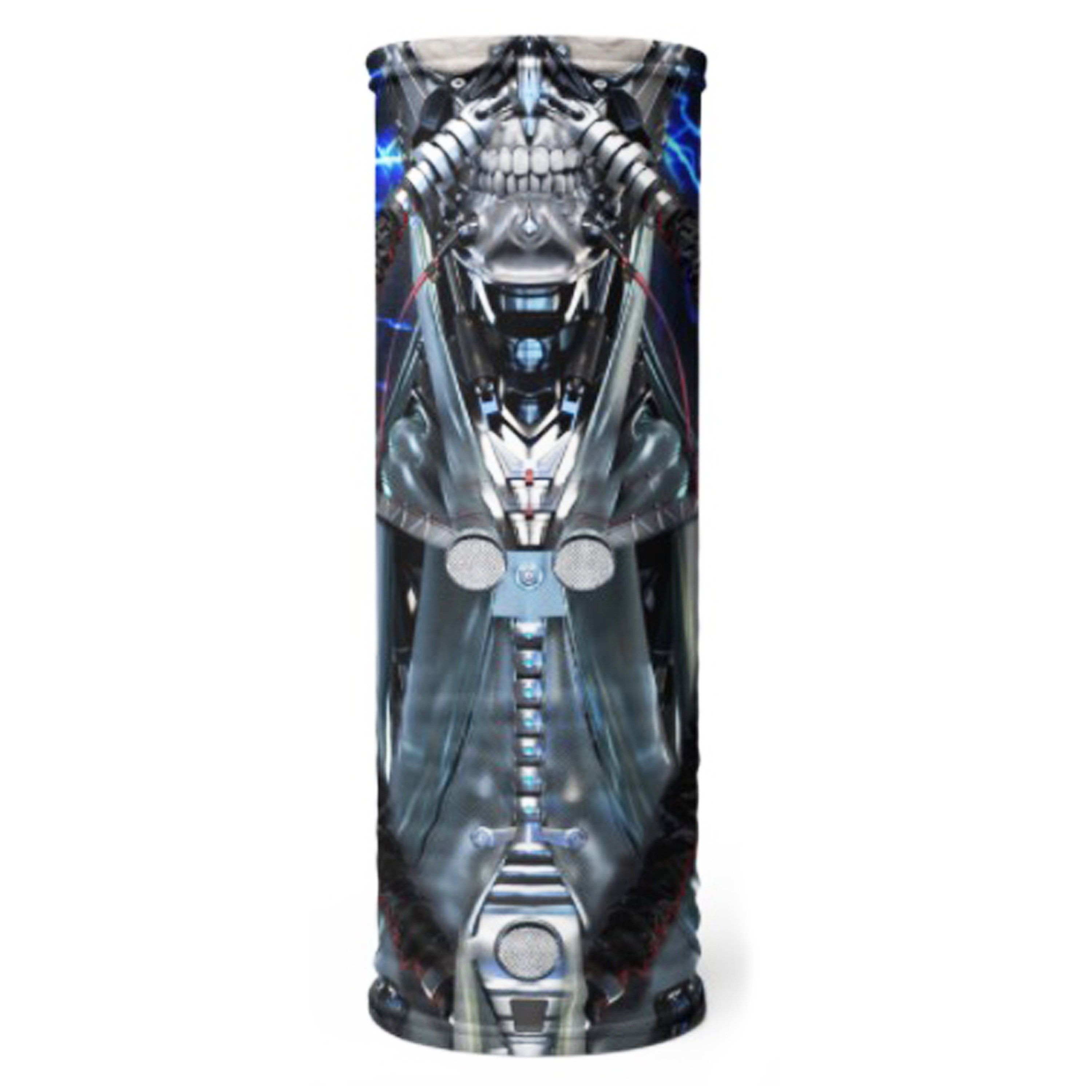 Cyborg Neck Gaiter, Robot Android Realistic Design Face Mask, Reusable ...