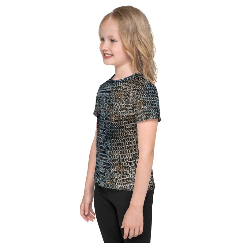 Knight Chainmail Armor 3D Realistic Kids Crew Neck T-shirt - Etsy