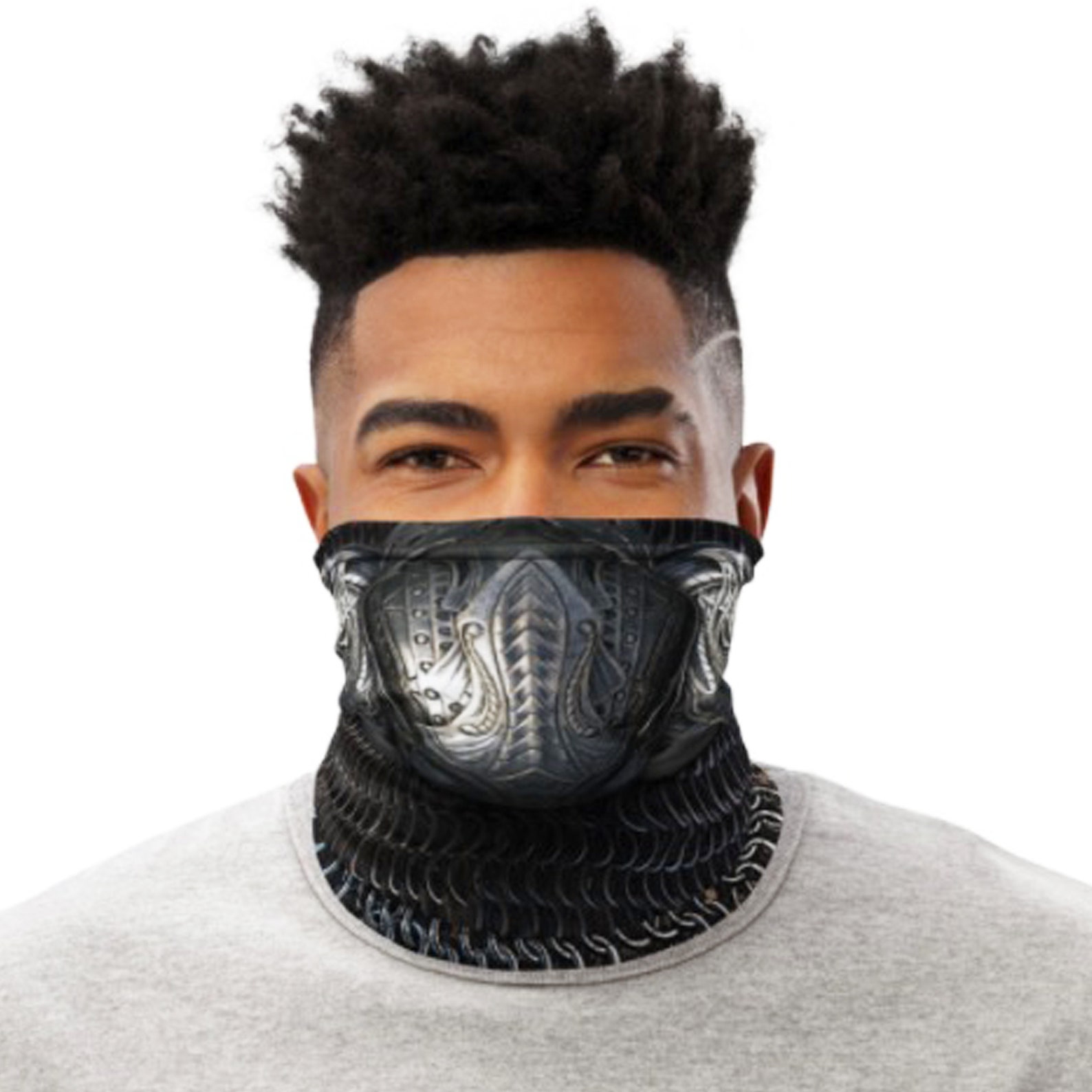 Shadow Knight Armor Face Mask & Chainmail Realistic Design - Etsy