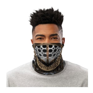 Roman Gladiator Helmet Armor Realistic Design Neck Gaiter, Washable ...