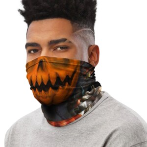 Halloween Pumpkin Samhain Neck Gaiter - Etsy