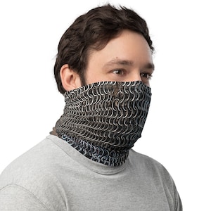 Chainmail Armor Face Mask - Neck Gaiter - Etsy