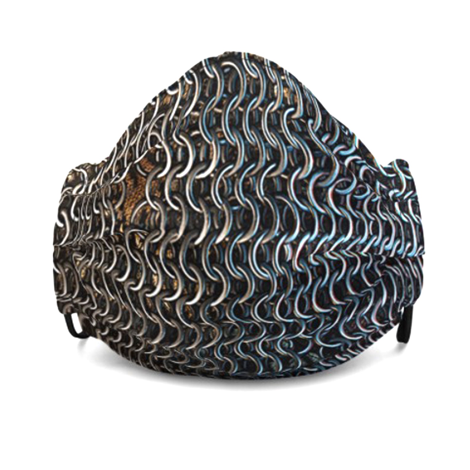 Chainmail Armor Face Mask 3D Realistic Print PREMIUM Face | Etsy