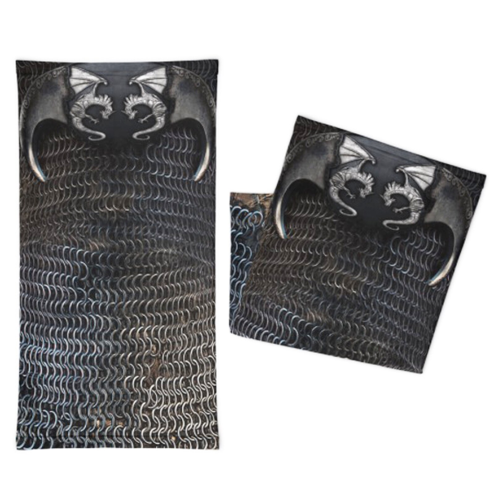 Dragon Armor Face Mask, Dragon Slayer Neck Gaiter, Washable and ...