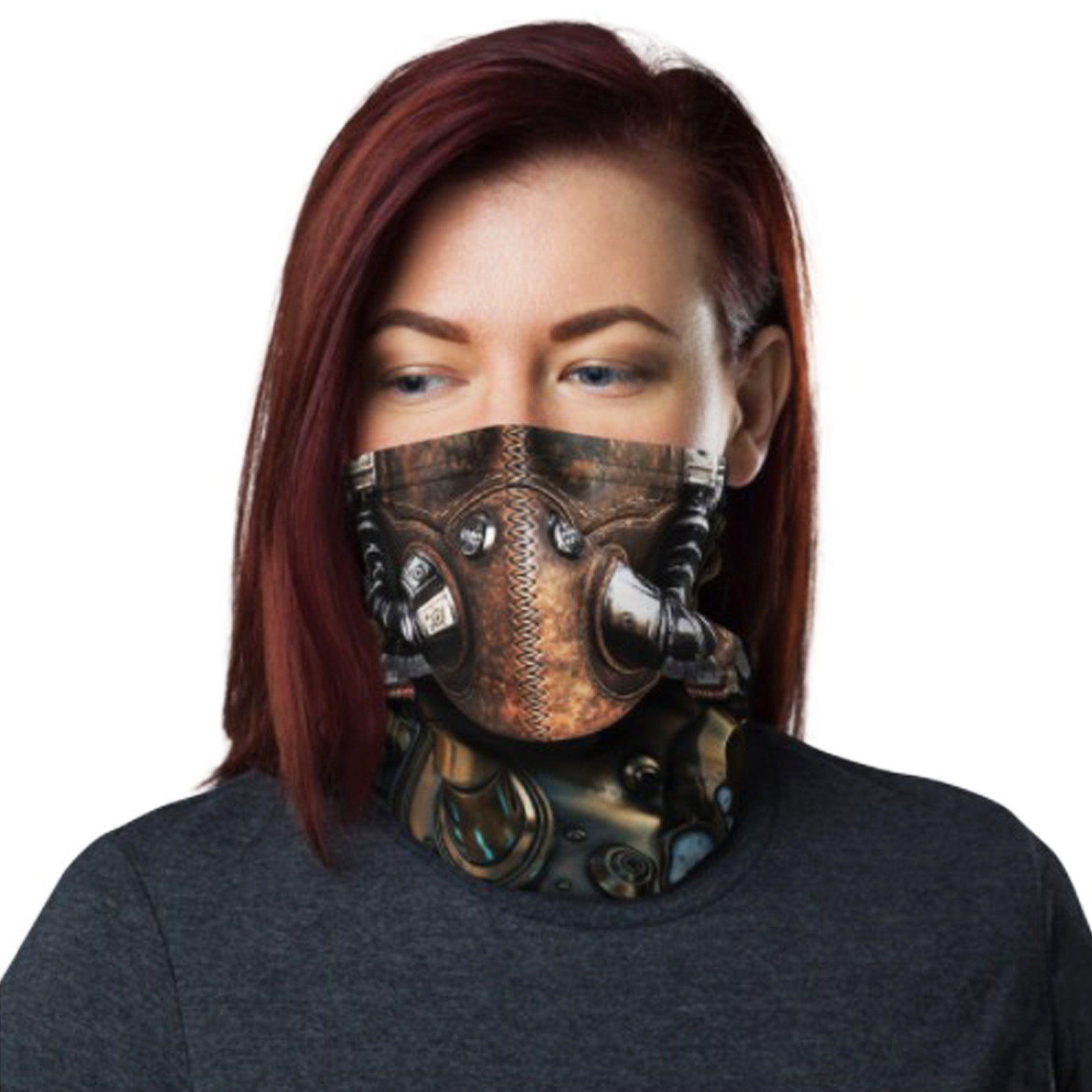 Steampunk Face Mask Steampunk Gaiter Realistic 3D Design | Etsy