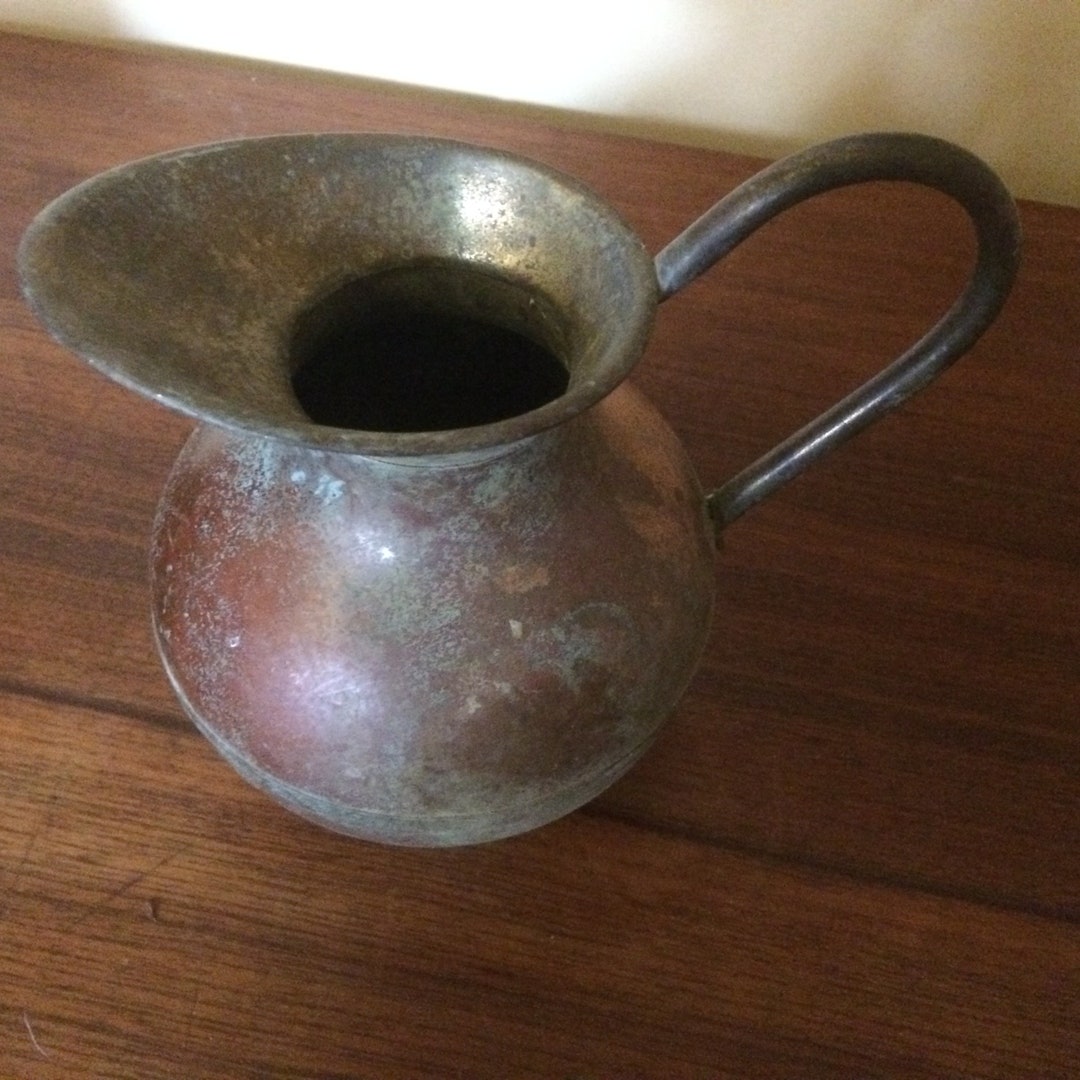 Vintage JUG by PEERAGE Copper & Brass Original Patina Made in England ...