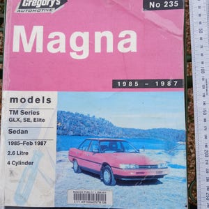 Mitsubishi Magna TM Series 1985 - 1987 Workshop Manual - Etsy