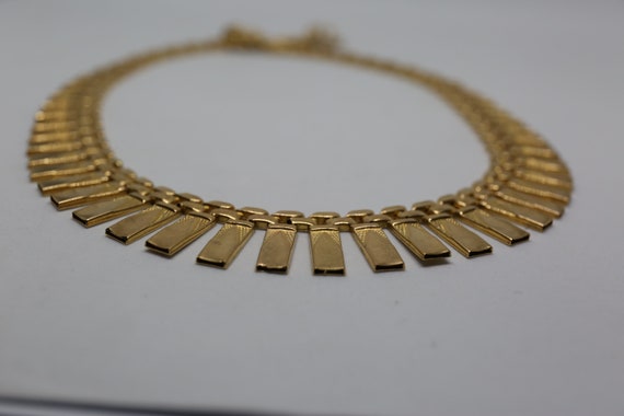 Vintage 18ct Yellow Gold Cleopatra Necklace (40cm) - Gem
