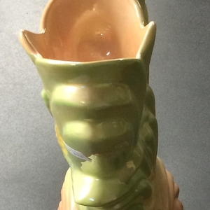Australian Vintage PATES Pottery - Double VASE Lusterware Pink Yellow ...