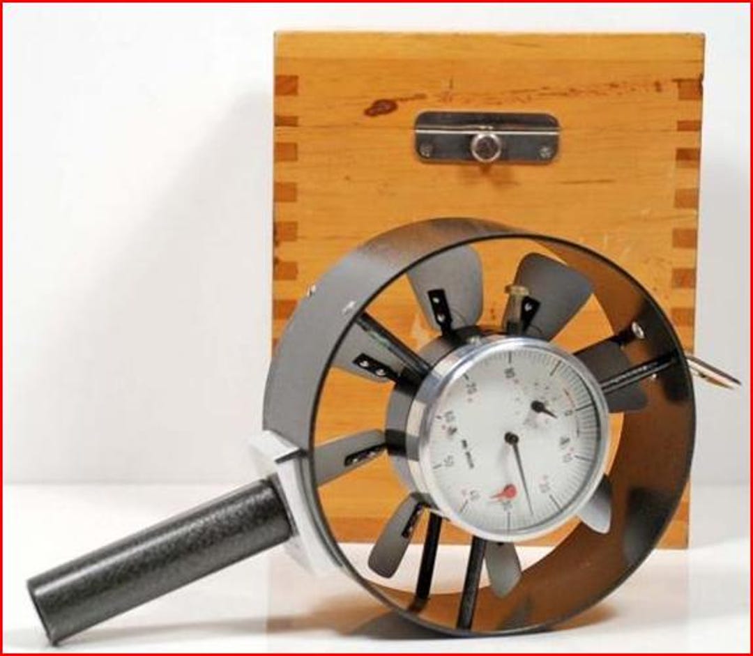 Anemometer FLUGELRAD M/min Mechanical Made in West Germany 1984 for ...
