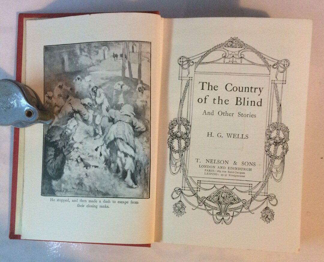Antique Book H. G. WELLS; the Country of the Blind 1910 - Etsy