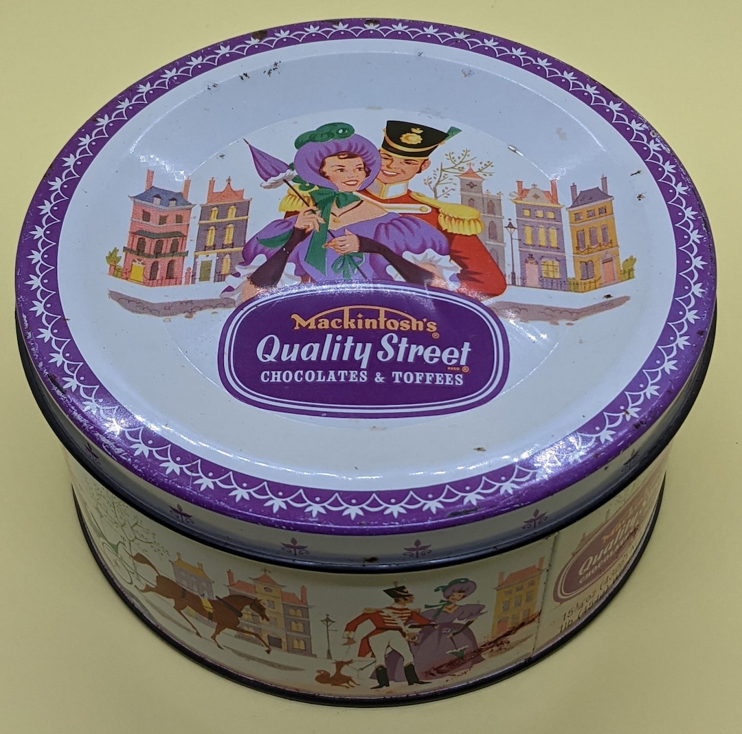 Vintage QUALITY STREET Made in England 1lbs Small Size - Rare Tin - Etsy