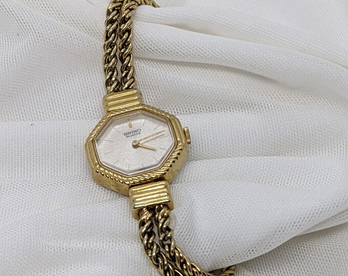 Vintage Seiko Ladies Octagonal Watch 1990s Japan-made Quartz Working ...