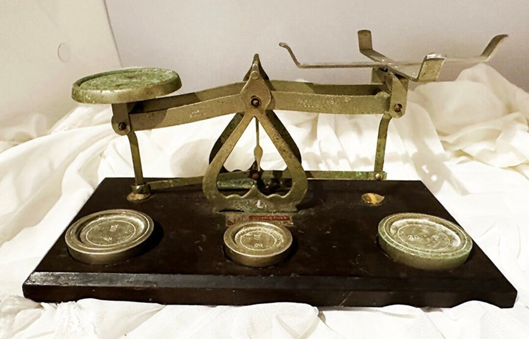 ANTIQUE Edwardian Post Office SCALES by Johnsons of Hendon, London - Etsy