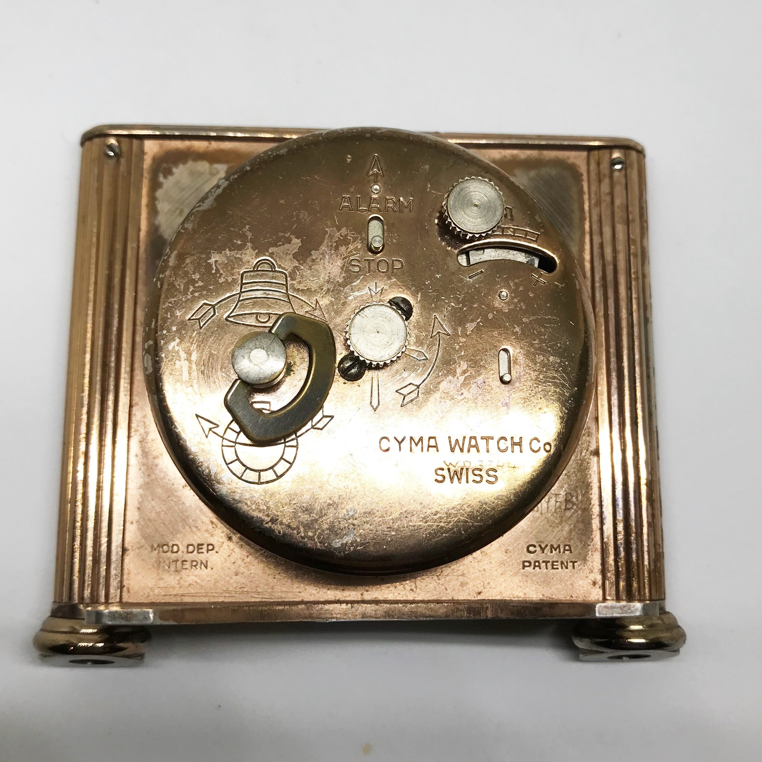 Vintage CYMA Clock Working - SWISS Made 1970's - Etsy Australia