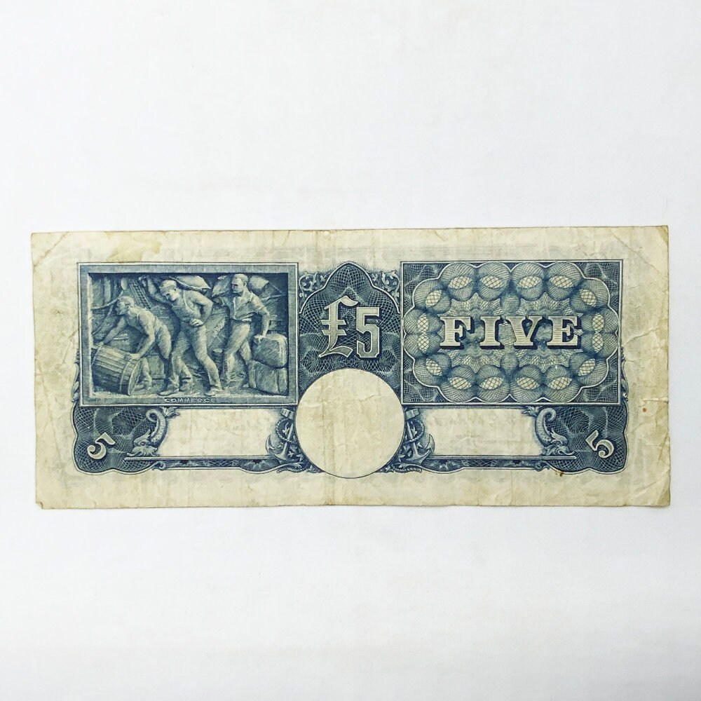 RARE Australian 5 Pound Note 1952 Issue F/VF - Etsy Australia