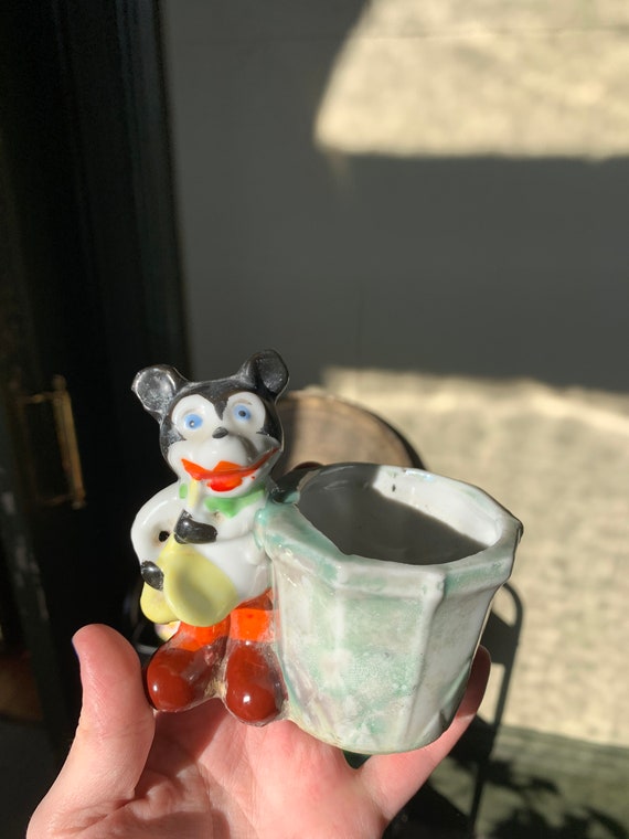 Vintage MICKEY MOUSE Figurine Playing the Saxophone 1930's | Etsy
